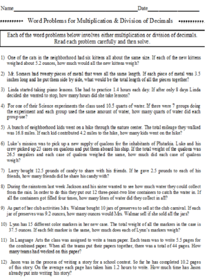 Decimals Word Problems PLUS Angles Word Problems (63 Problems In All ...