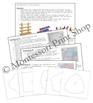 Montessori Metal Insets - Lessons & DYI Shapes | Made By Teachers
