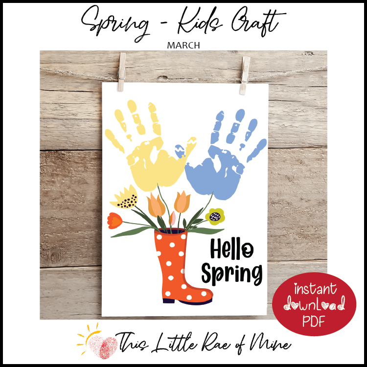 Mom - I love you more than - Handprint Art - Mother's Day - printable ...