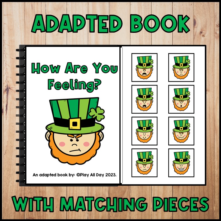 St. Patrick’s Day Emotions Adapted Book | Leprechaun Interactive Book ...