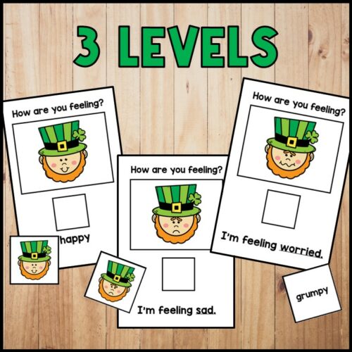 St. Patrick’s Day Emotions Adapted Book | Leprechaun Interactive Book ...