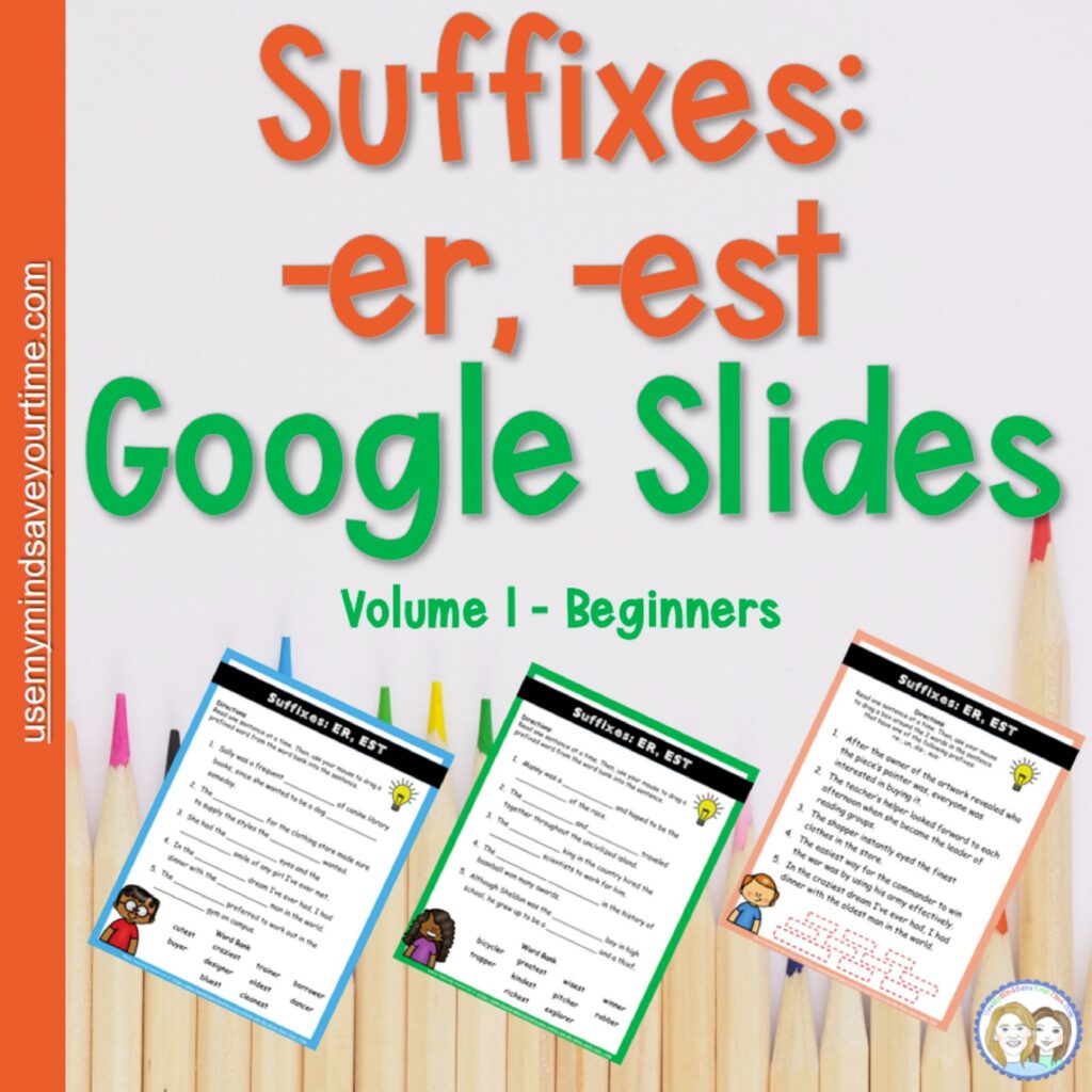 Suffix Worksheets - Google Slides - Digital Learning | Made By Teachers