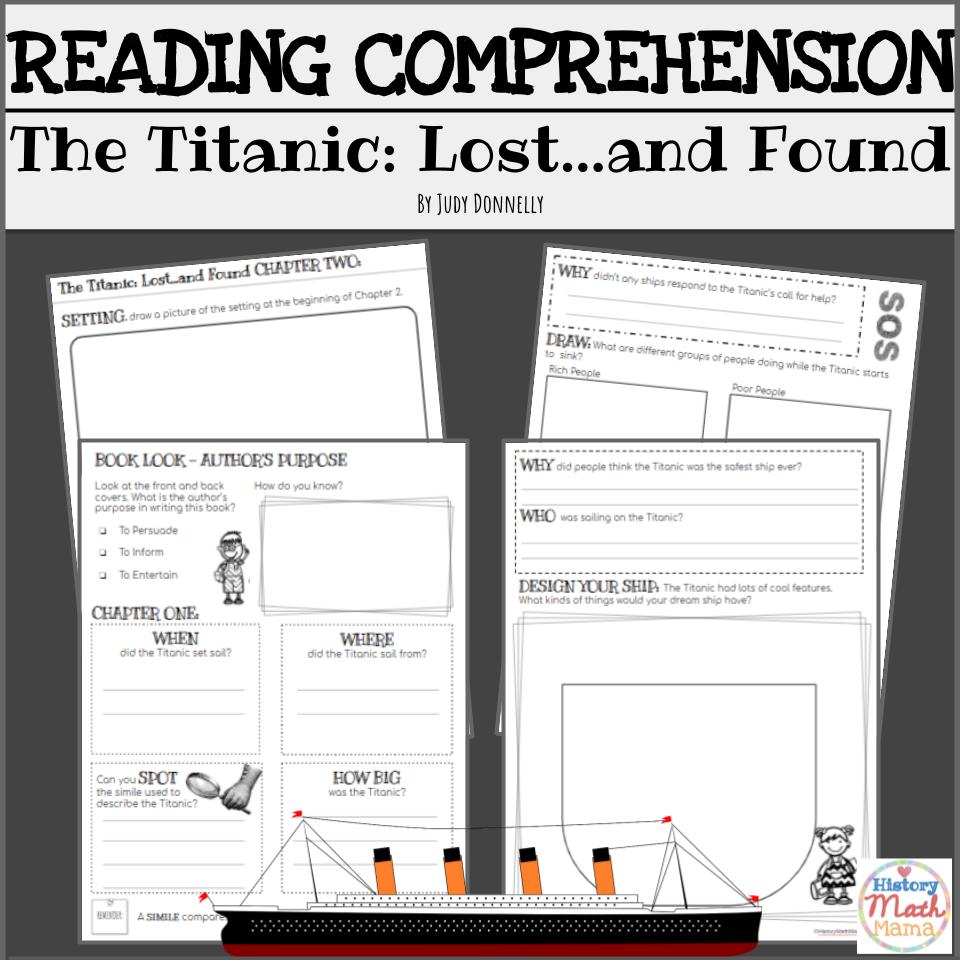 Reading Comprehension Packet for Titanic Lost and Found | Made By Teachers