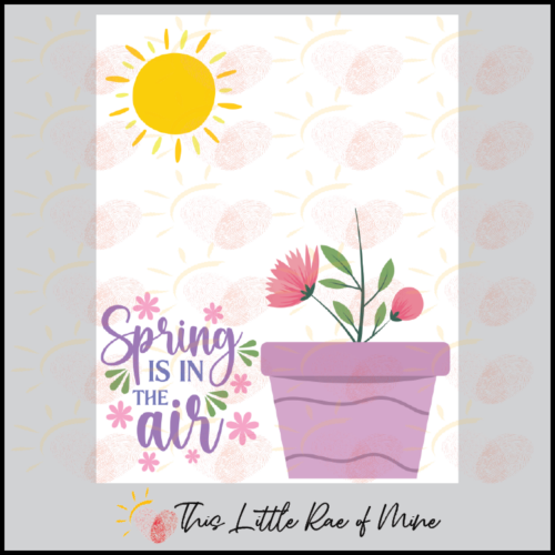 Spring is in the air - First Day of Spring - Flowers - Handprint Art ...