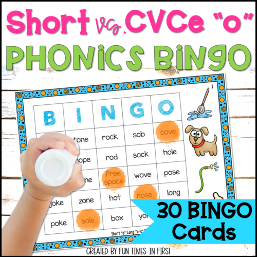 Long and Short Vowel BINGO Games | Short o vs Long o-e | No Prep ...