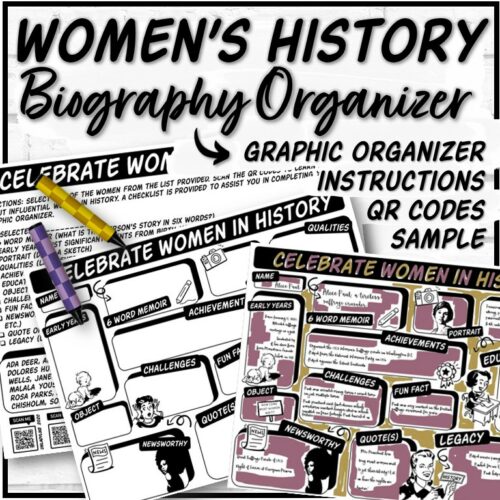 Women's History Biography Graphic Organizer | Made By Teachers