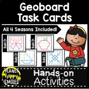 Geoboard Task Cards- All Four Seasons Task Cards | Made By Teachers