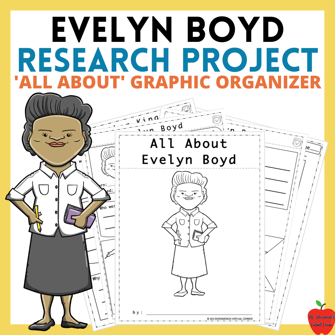 Evelyn Boyd All-About Research Project Graphic Organizer | Biography ...
