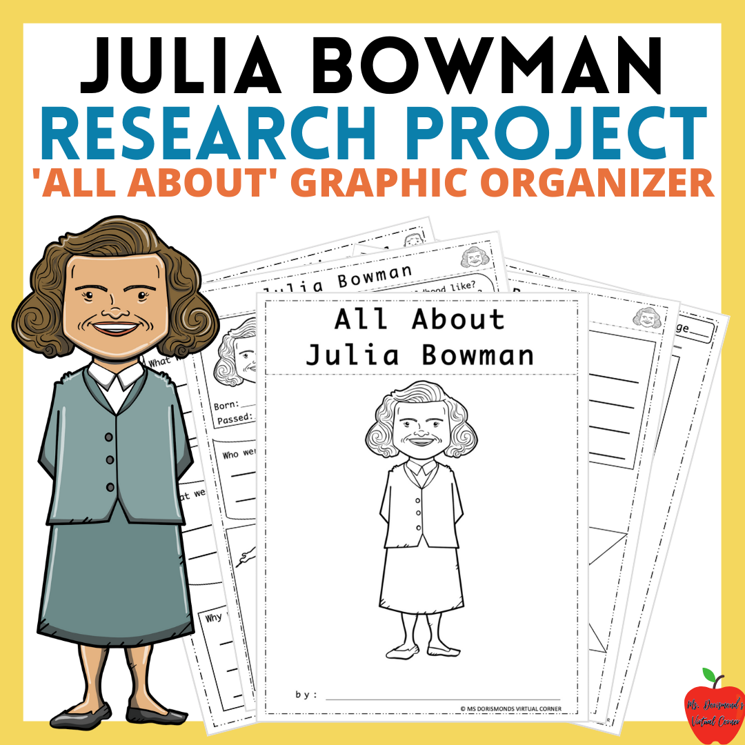 Julia Bowman All-About Research Project Graphic Organizer | Biography ...