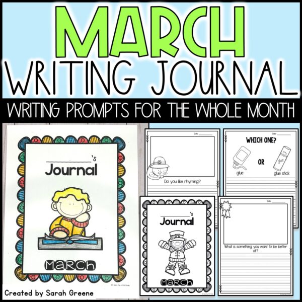 March Writing Journal | Made By Teachers
