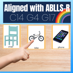 Common Object Picture Cards for ABA Autism ABLLS-R C14 C17 & G4 with ...