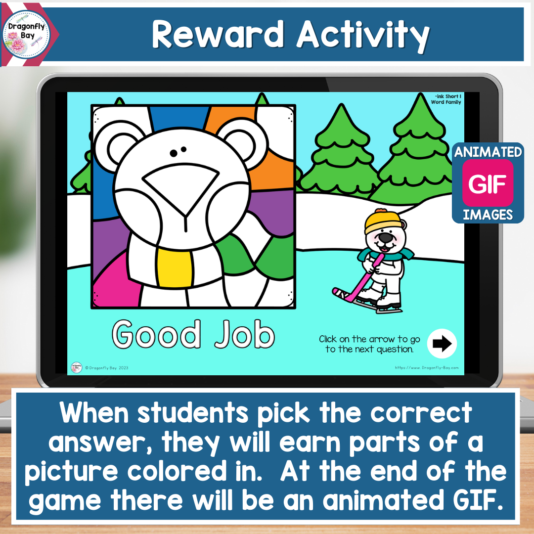 ink Short I Word Family Blending and Spelling Digital Game | Made By ...