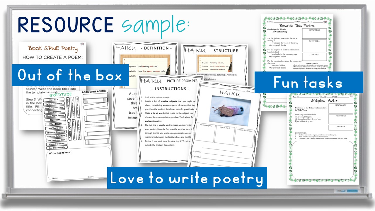 Gratitude Poetry Writing Activities - Poem Templates | Made By Teachers