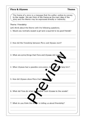 Kate DiCamillo "Flora & Ulysses" worksheets | Made By Teachers