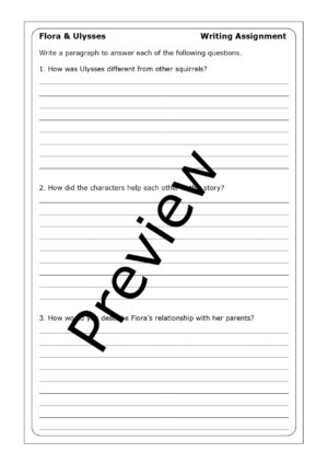 Kate DiCamillo "Flora & Ulysses" worksheets | Made By Teachers