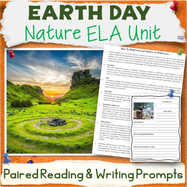 Earth Day Unit - Nature Themed Paired Reading Activities, Writing ...
