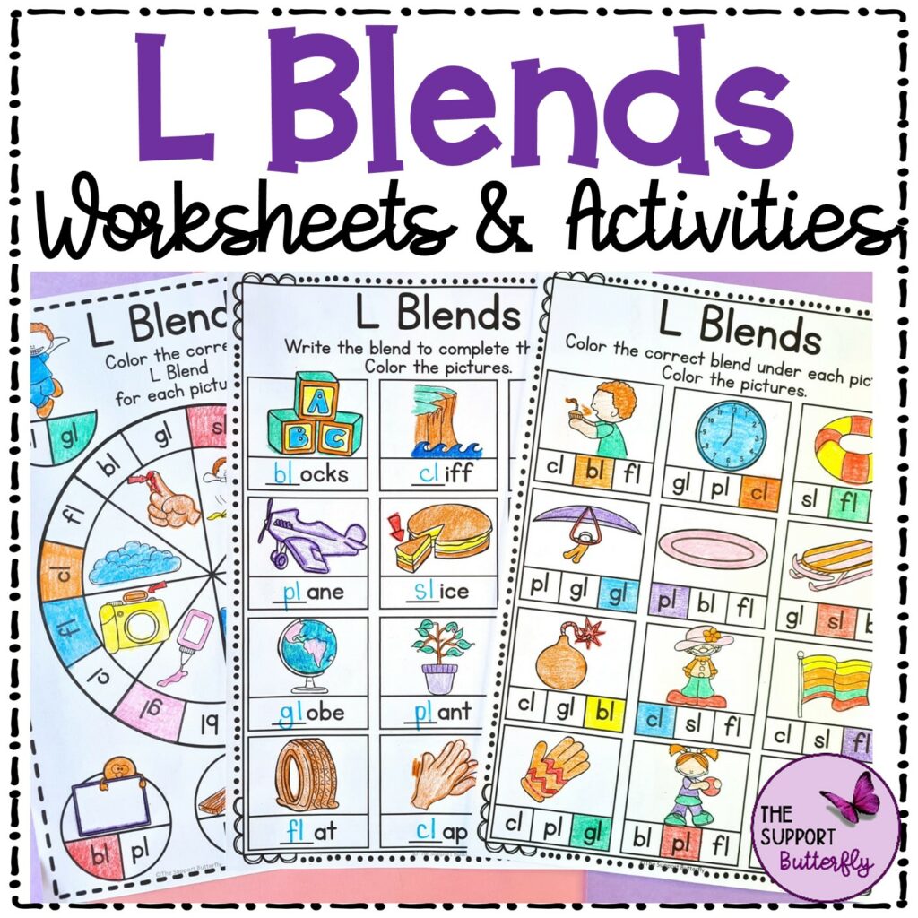 L Blends Activities and Worksheets | Made By Teachers