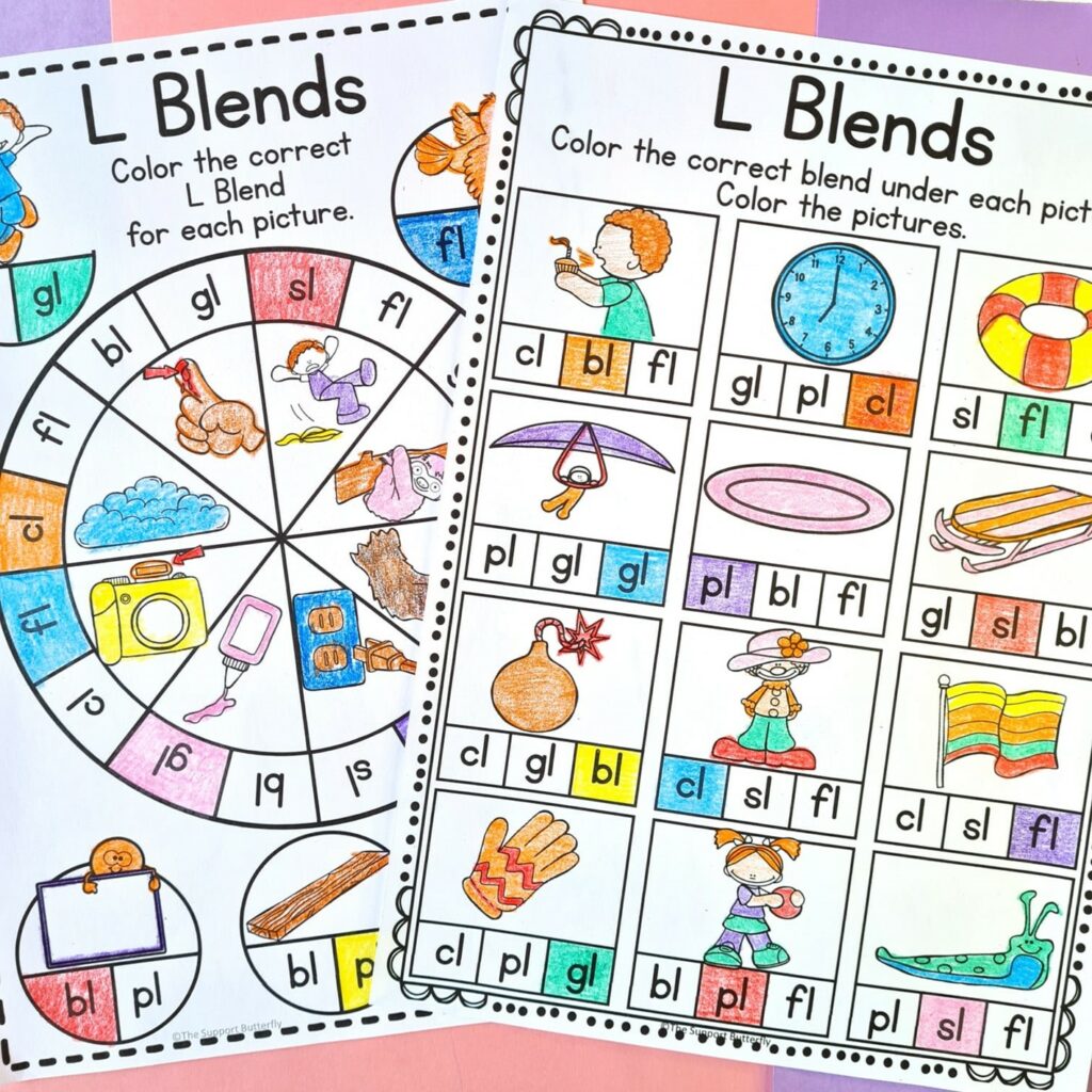 L Blends Activities and Worksheets | Made By Teachers