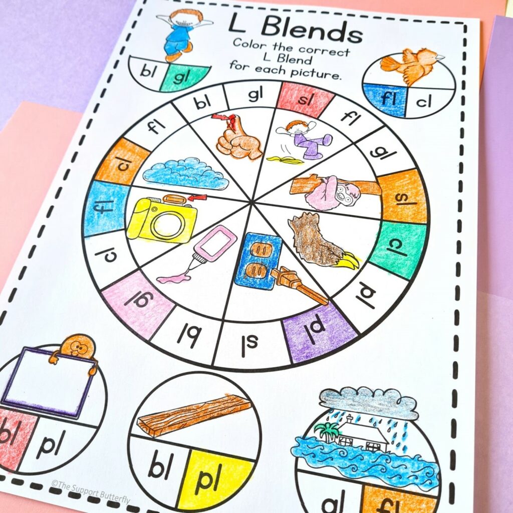 L Blends Activities and Worksheets | Made By Teachers