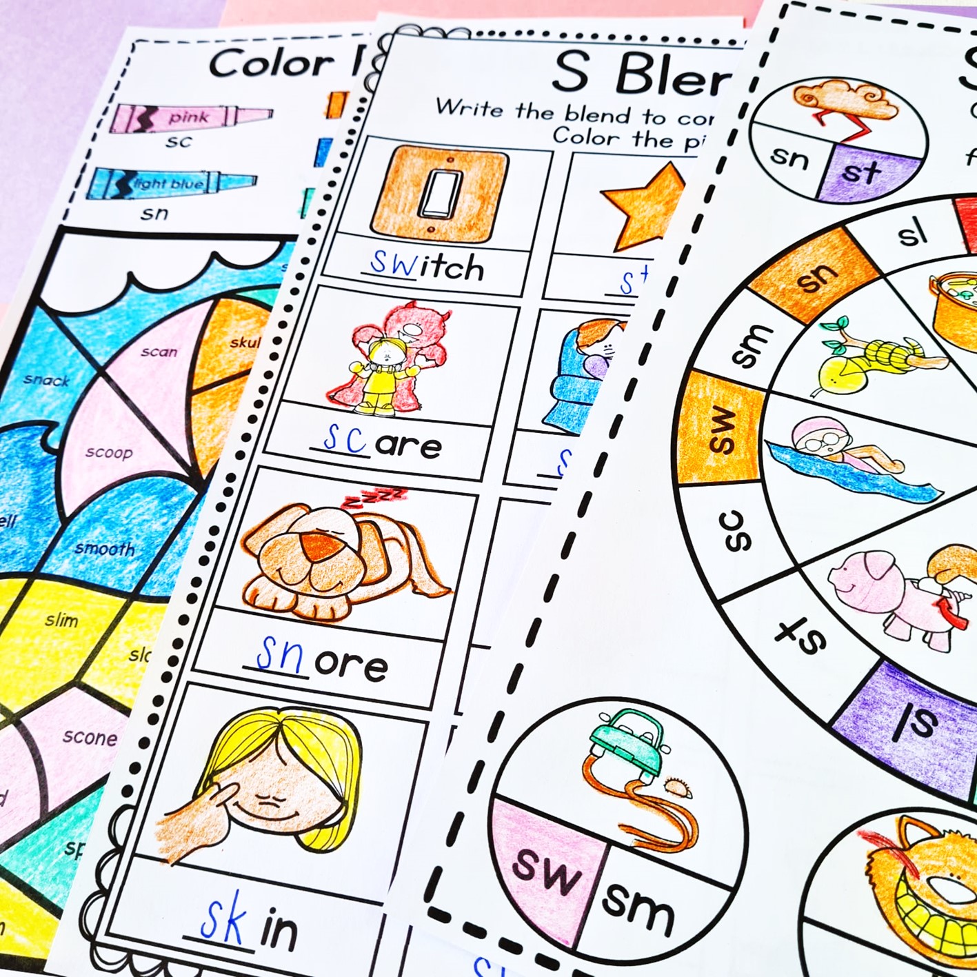 S Blends Activities and Worksheets | Made By Teachers