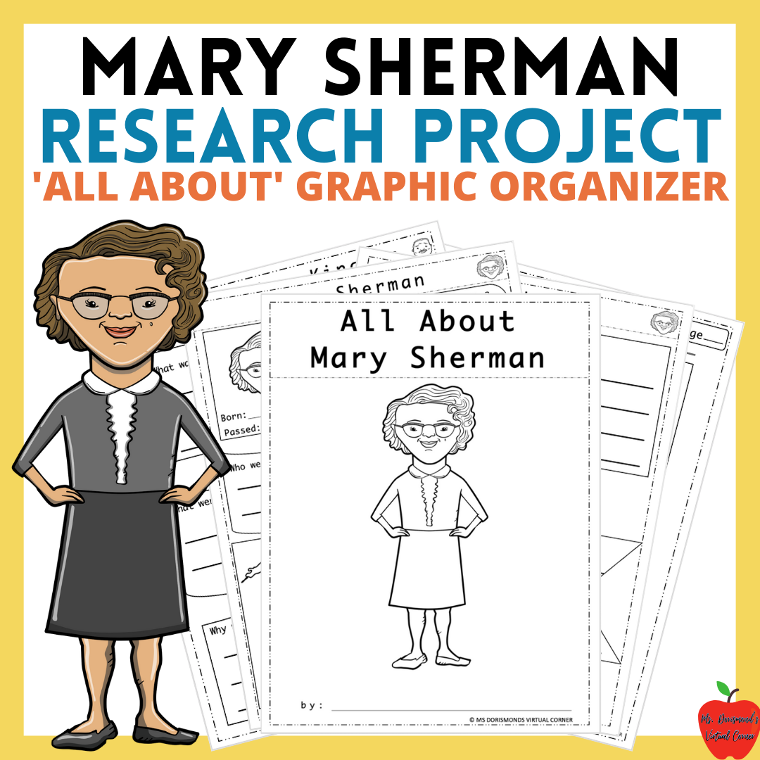 Mary Sherman All-About Research Project Graphic Organizer | Biography ...