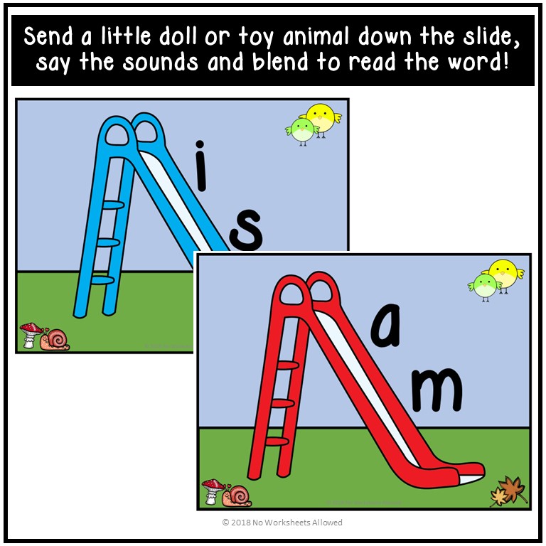 VC Words Blending Slides Activity | Made By Teachers