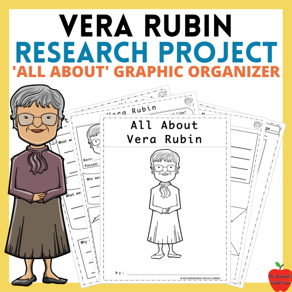 Vera Rubin All-About Research Project Graphic Organizer | Biography ...