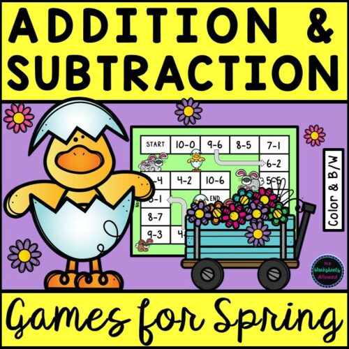 Fall Addition and Subtraction to 10 Games | Made By Teachers