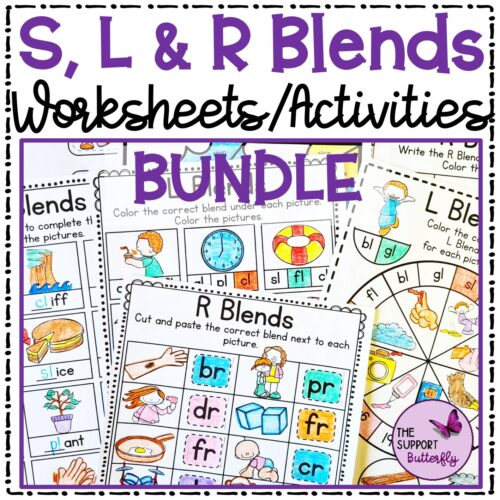 S, L & R Initial Blends Activities and Worksheets | Made By Teachers