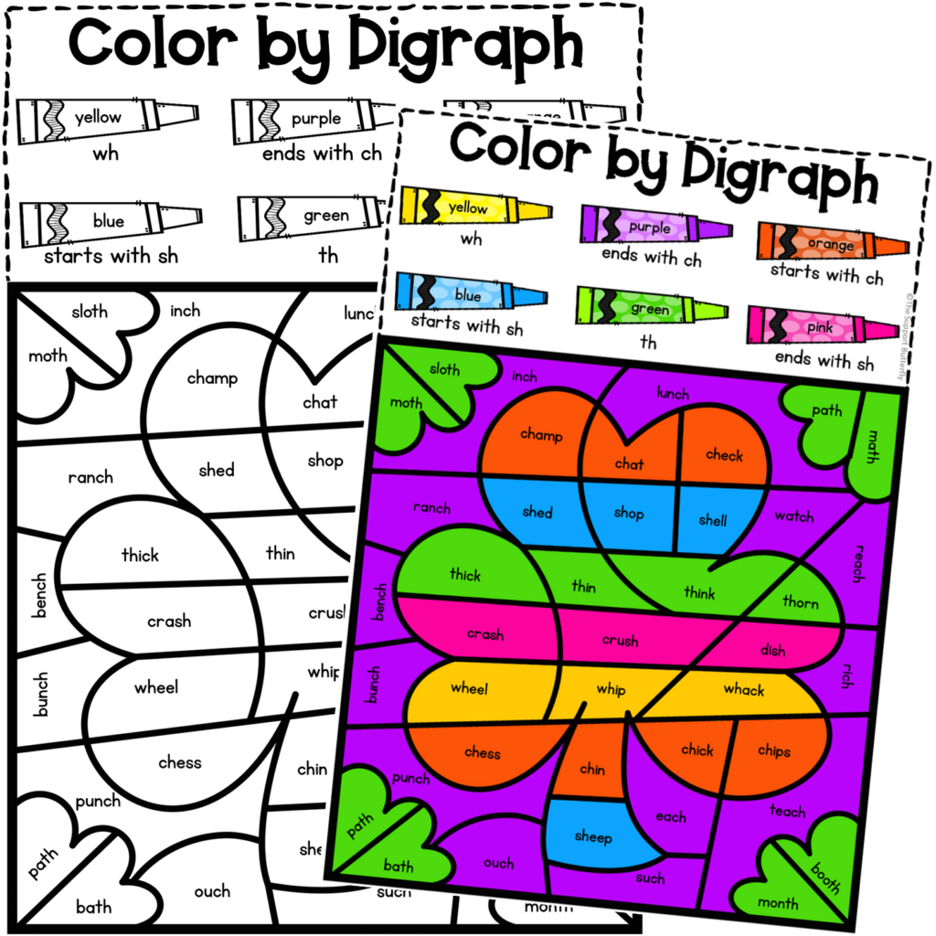 St Patrick's Day Activities Color by Digraphs | Made By Teachers