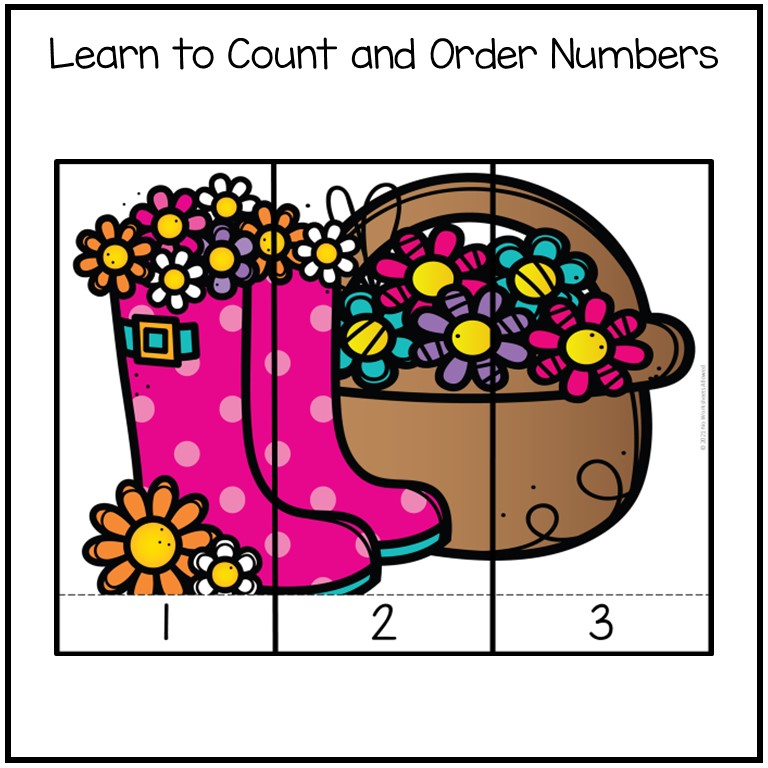 Ordering Numbers 1 to 20 Spring Picture Puzzles | Made By Teachers