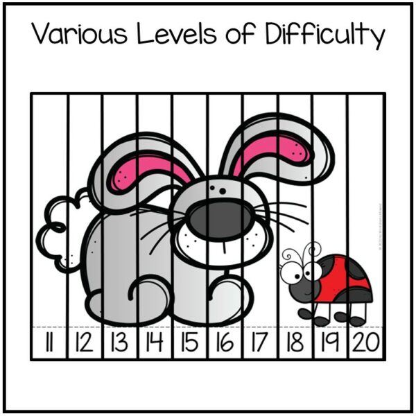 Ordering Numbers 1 to 20 Spring Picture Puzzles - Made By Teachers
