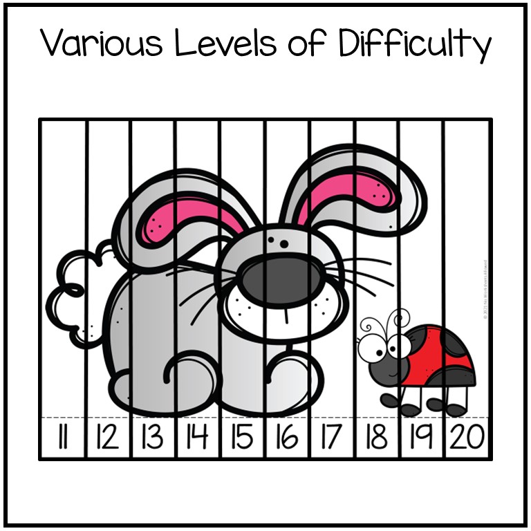 Ordering Numbers 1 to 20 Spring Picture Puzzles | Made By Teachers