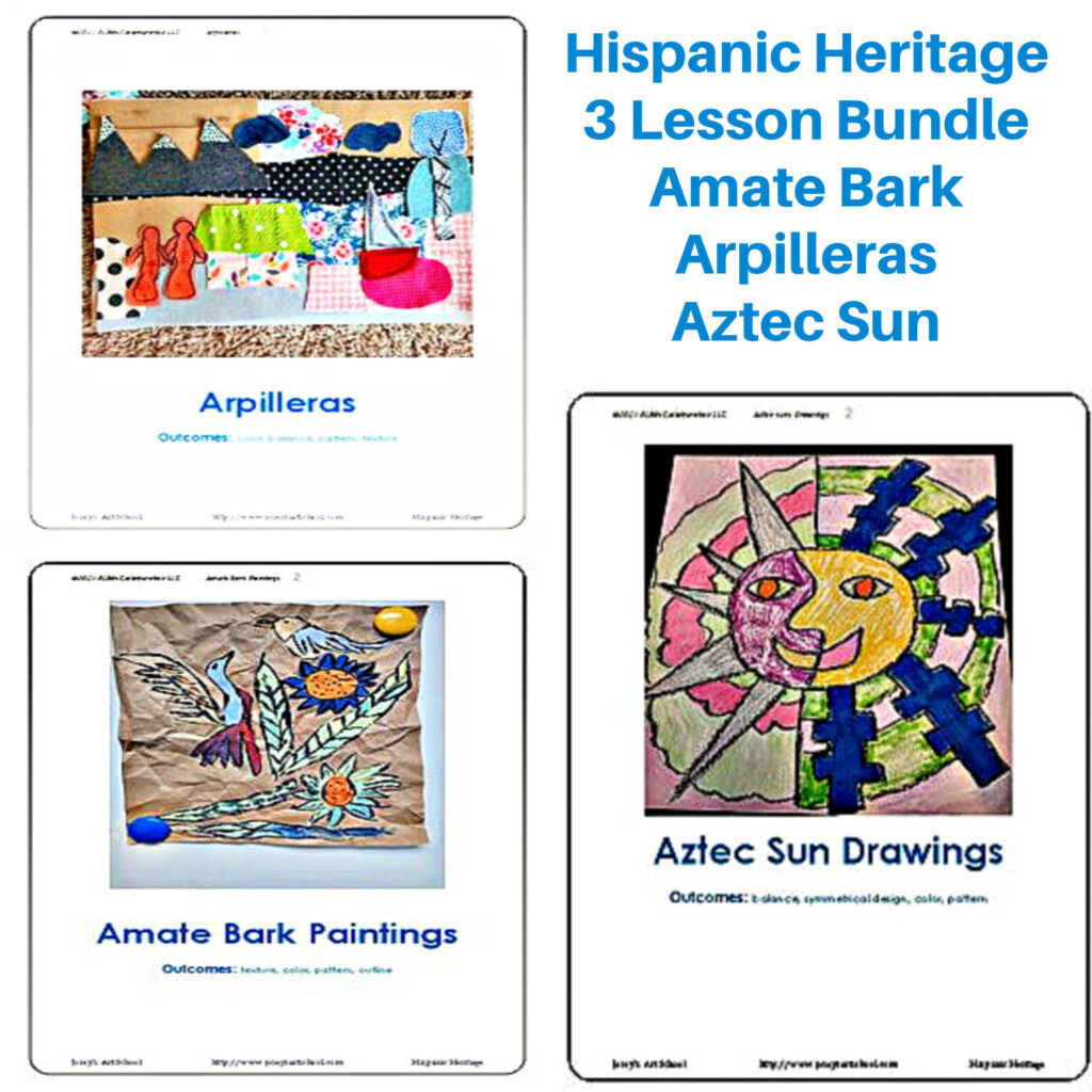 Hispanic Heritage Art Lessons Bundle Three Lesson Plans | Made By Teachers