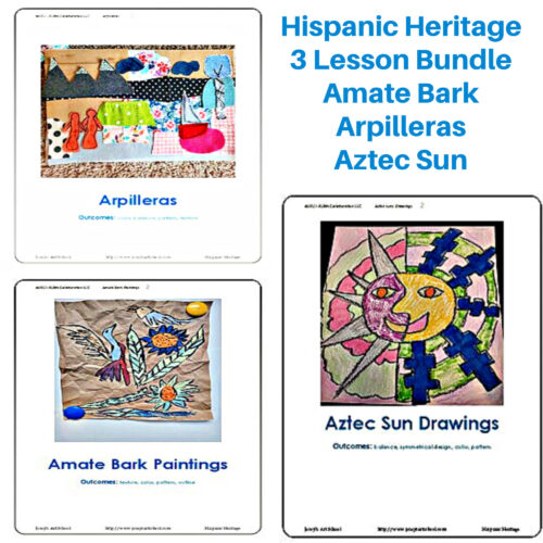 Hispanic Heritage Art Lessons Bundle Three Lesson Plans | Made By Teachers