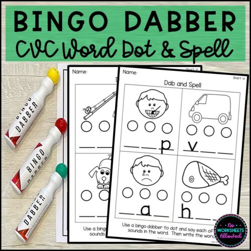 CVC Bingo Dabber Do a Dot Activities | Made By Teachers