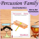Percussion Family Instruments Dot to Dot Worksheets | Connect the Dots ...