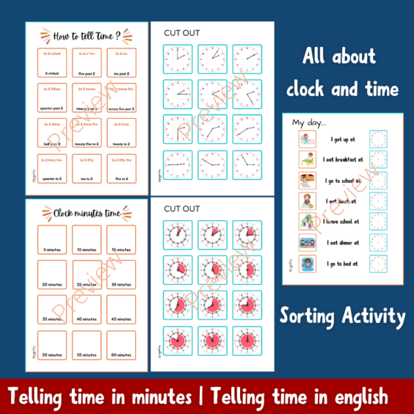 Telling Time Learning Binder | Made By Teachers