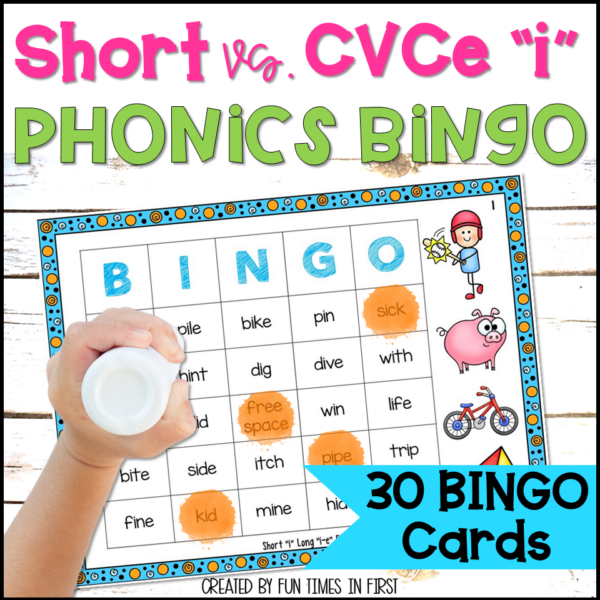 Short Vowel i and CVCe Words No Prep Phonics Games | 1st Grade Phonics ...