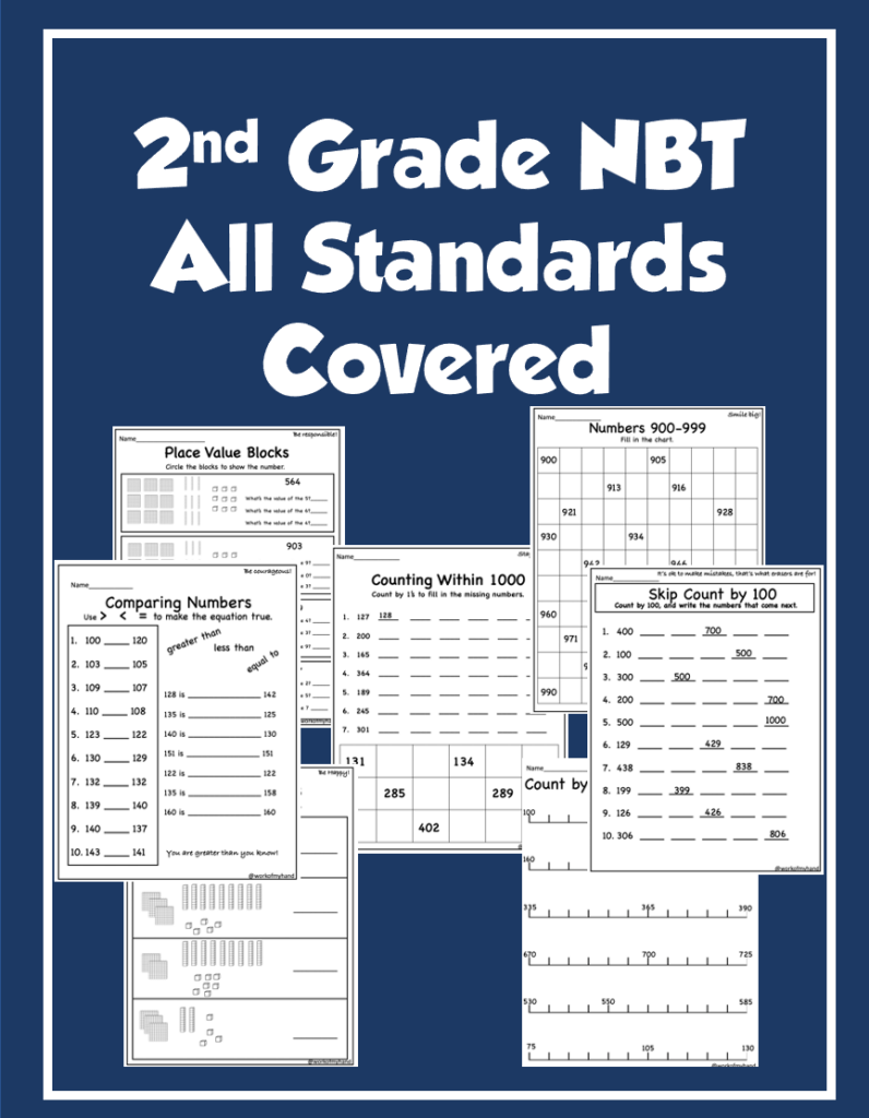 2nd Grade NBT All Standards Covered 377 Pages | Made By Teachers