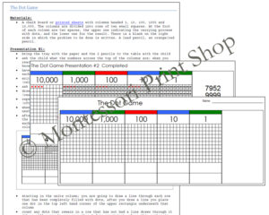 The Dot Game (Addition With Carrying) - Primary Montessori Math | Made ...