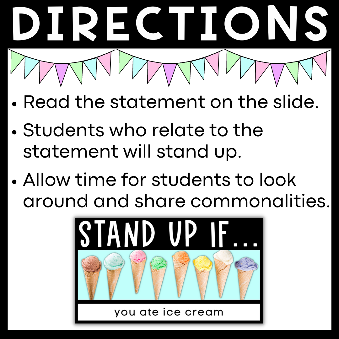After Spring Break Activity Freebie - Stand Up Icebreaker Game | Made ...