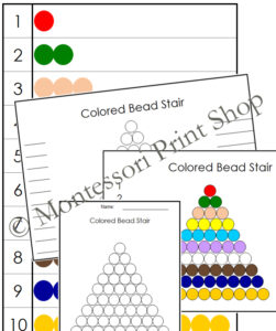 Montessori Color Bead Stair Control Chart & Blackline Masters | Made By ...