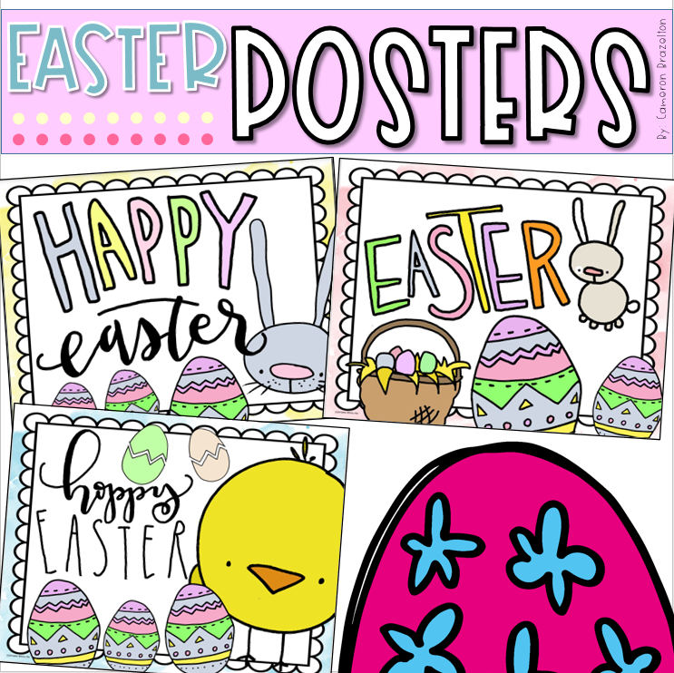 Easter Spring Posters for Bulletin Boards Classroom Signs | Made By ...