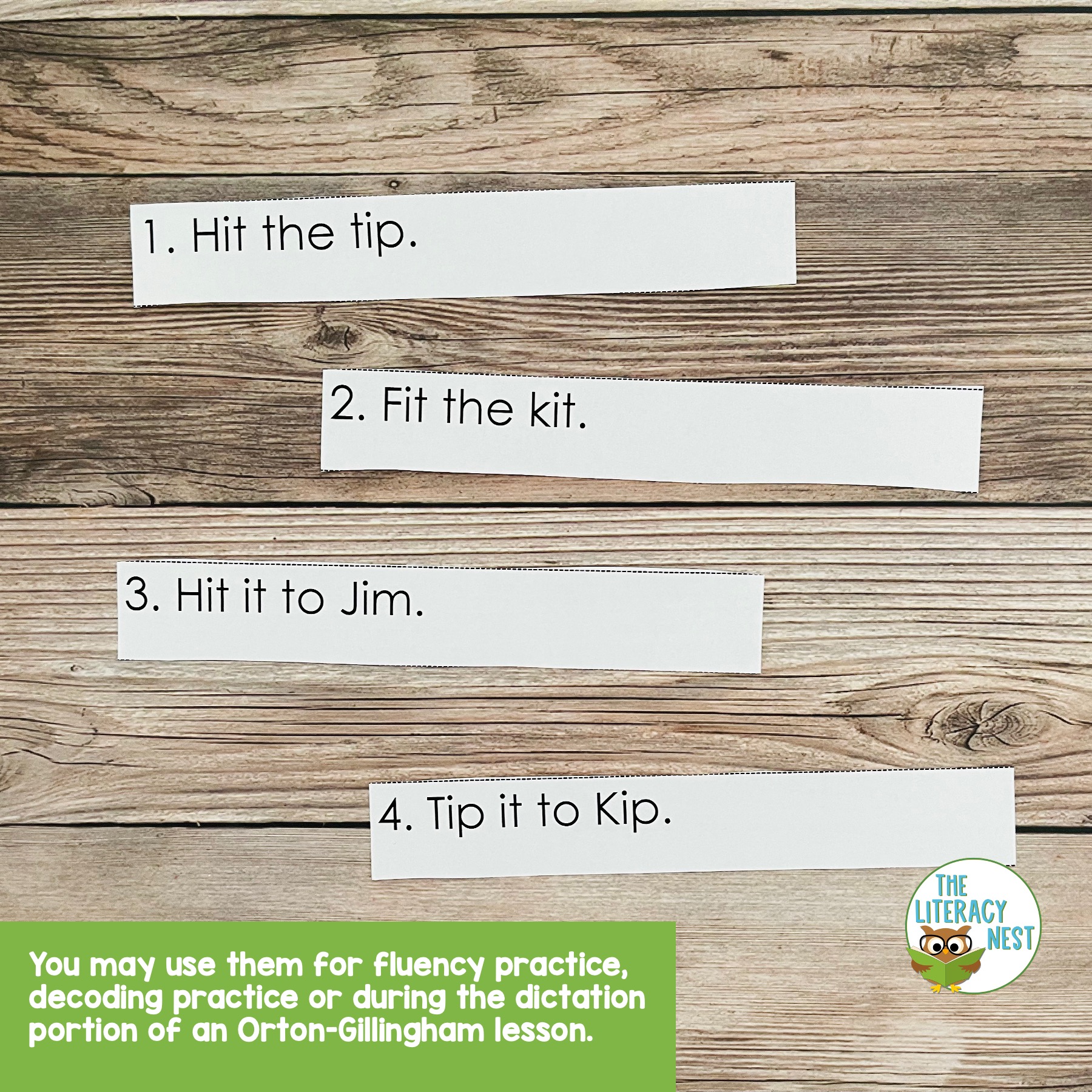 Decodable Sentences for Orton-Gillingham Lesson Plans Level 1 | Made By ...