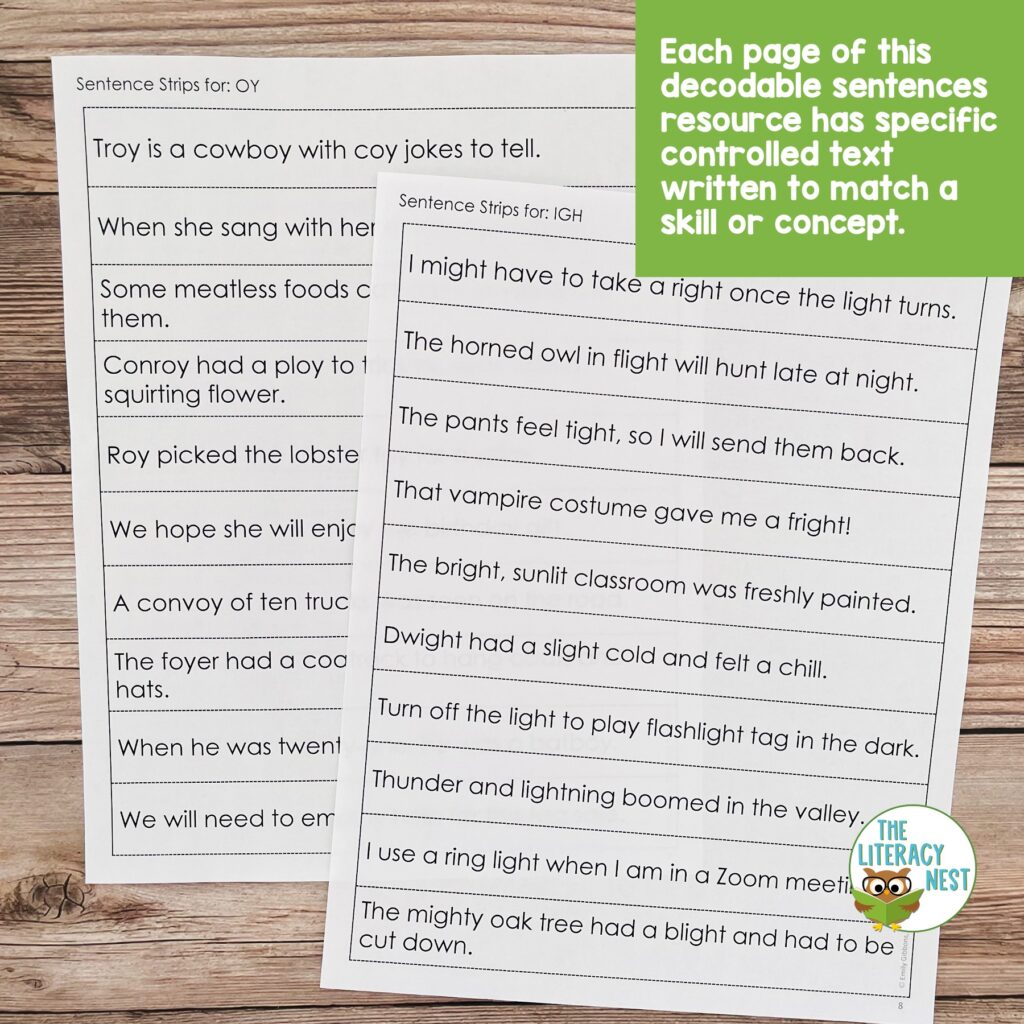 Decodable Sentences for Orton-Gillingham Lessons Level Three | Made By ...