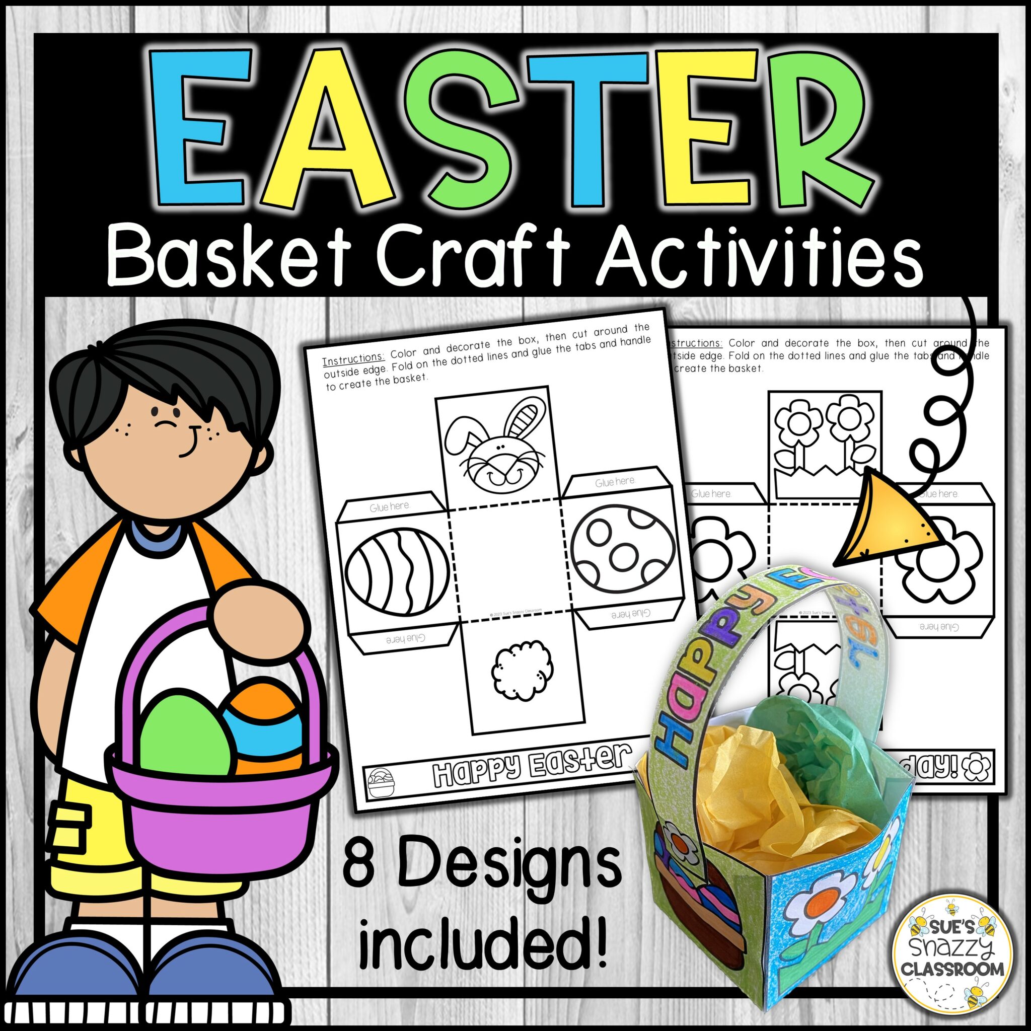 Easter Basket Craft Activity | Easter Baskets Template | Low-Prep ...
