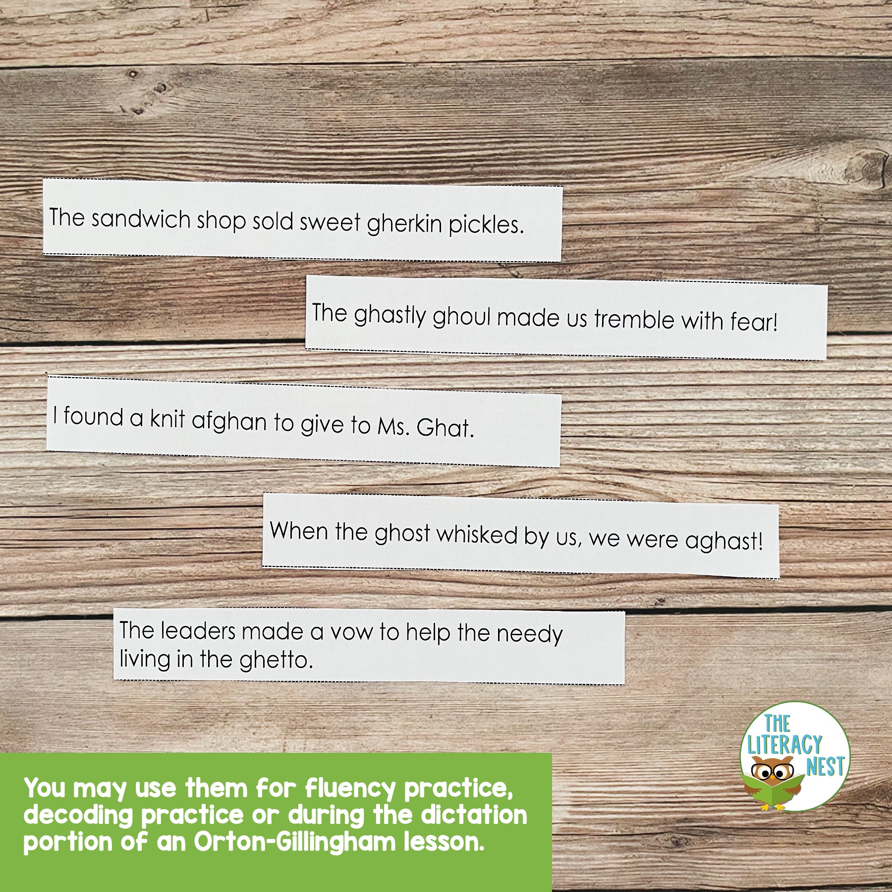 Decodable Sentences for Orton-Gillingham Lessons Level Five | Made By ...