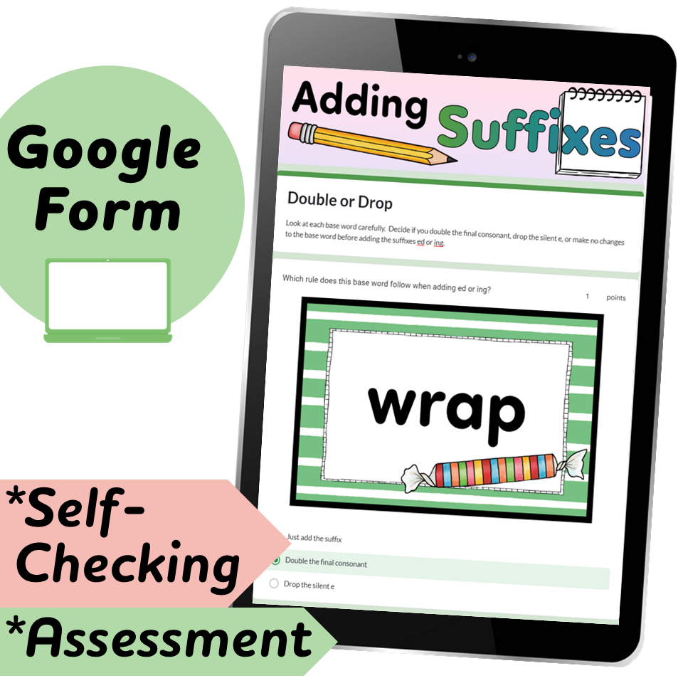 Double Consonants, Drop the Silent e Suffixes Print and Digital ...