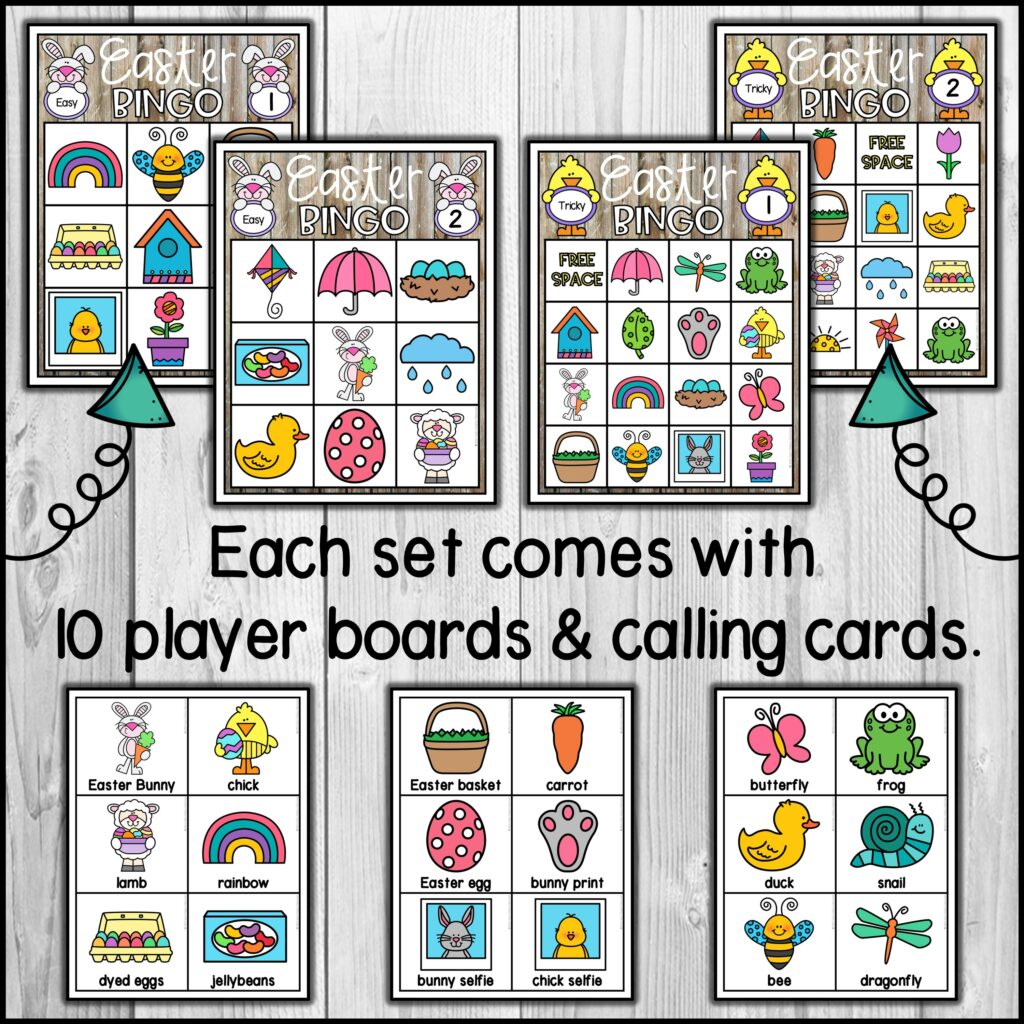 Easter Bingo Games Set | Made By Teachers